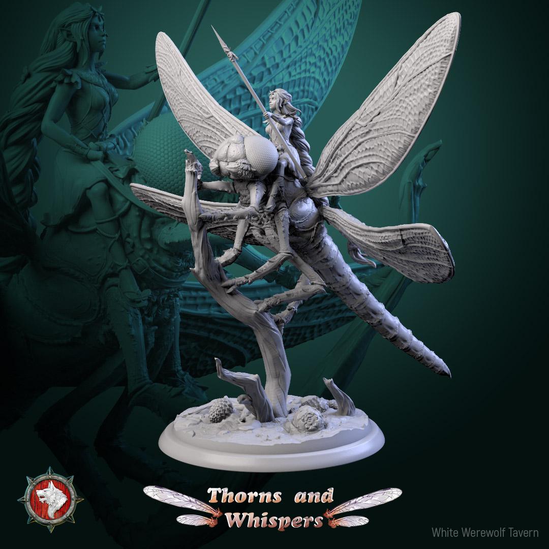 Dragonwing Scouts, Giant Dragonfly Mounts - Unpainted Miniature - Etsy