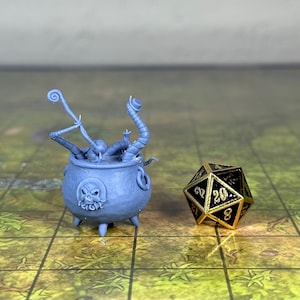 Witch's Cauldron - 32mm Scale - Unpainted Miniature - Etsy