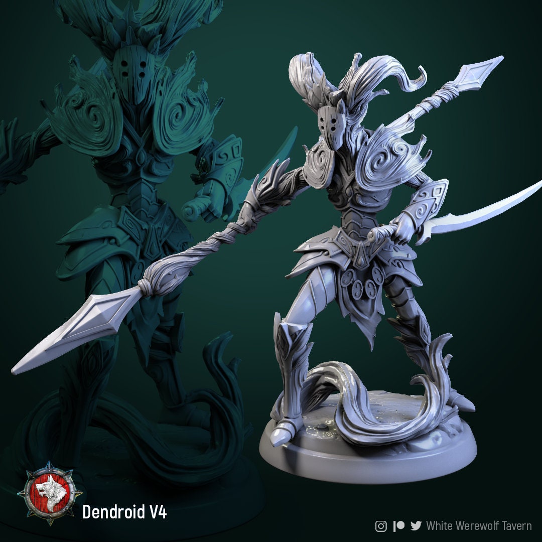 Dendroid Pose 4 Unpainted Miniature - Etsy