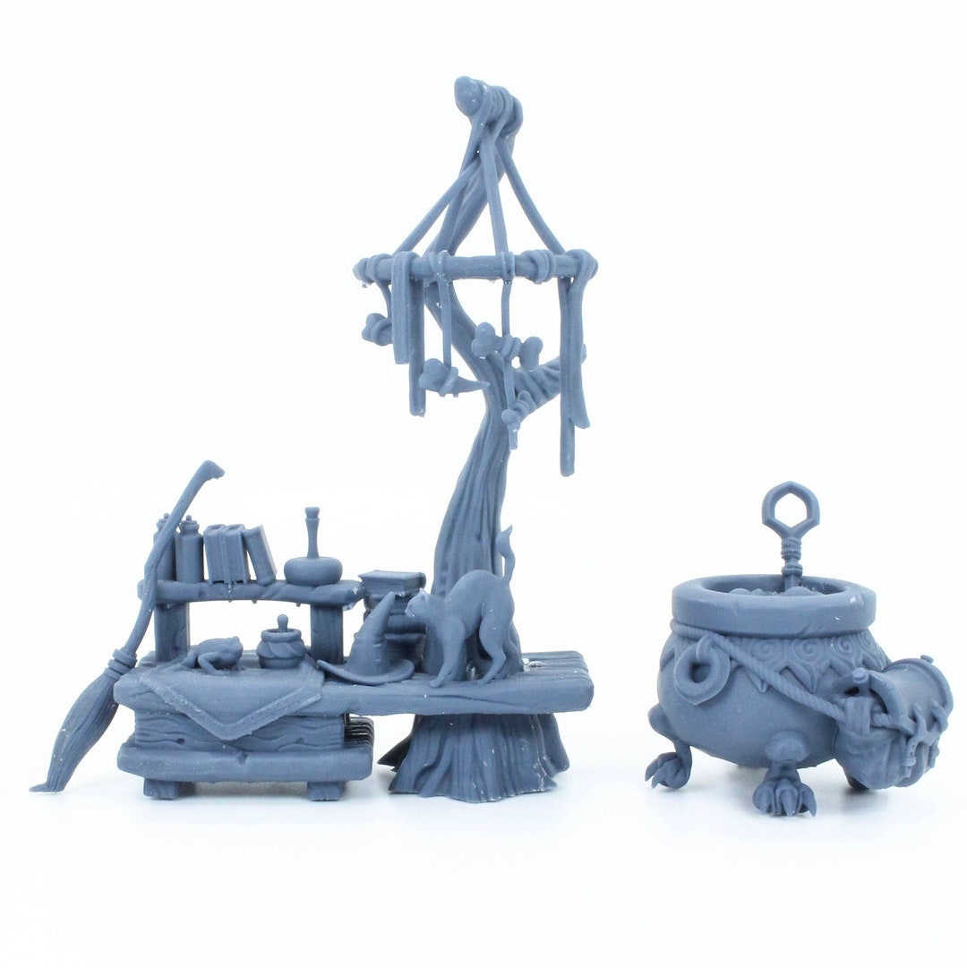 Witch's Cauldron - Unpainted Miniature - Etsy
