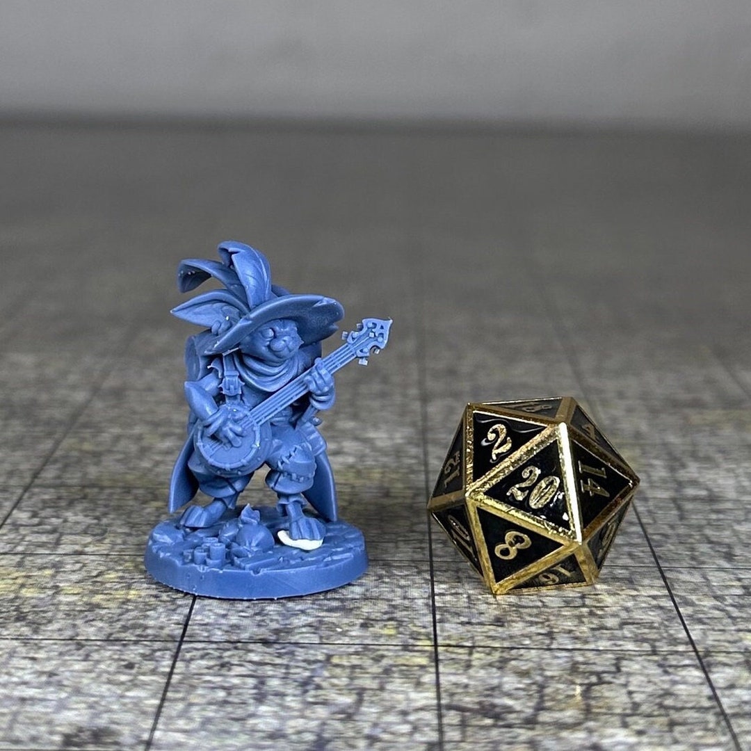 Rabbitfolk Bard - Unpainted Miniature - Etsy