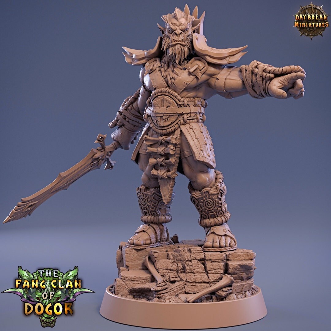 Bugbear Leader - 32mm Scale - Unpainted Miniature - Etsy