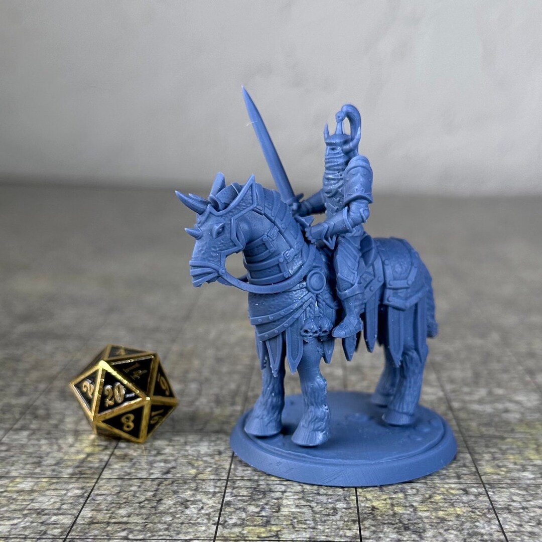 Undead Horseman, Mounted and Standing - 32mm Scale - Unpainted ...