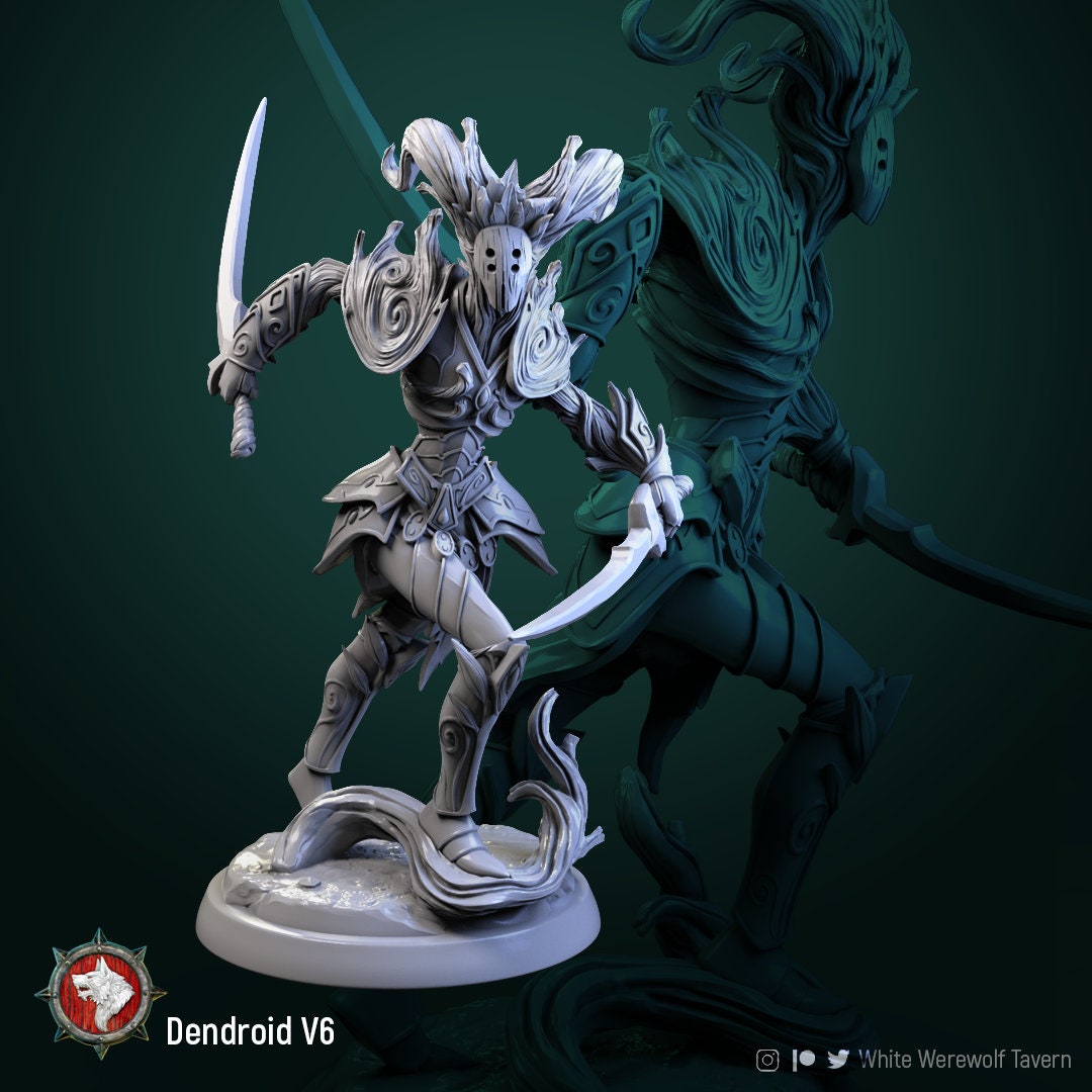 Dendroid - Pose 6 - 32mm Scale - Unpainted Miniature - Etsy