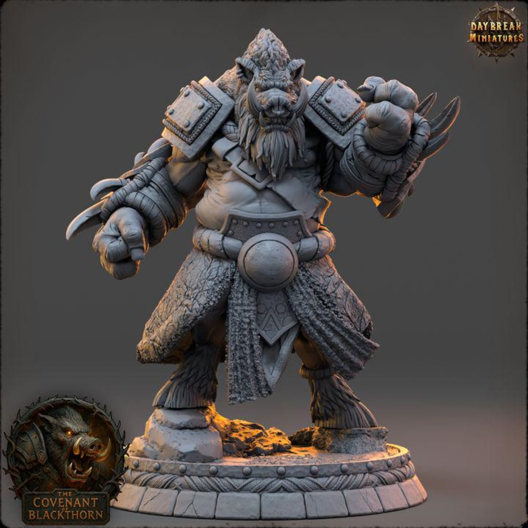 Harn Spinesnout, Boarfolk - the Covenant of Blackthorn - Unpainted ...