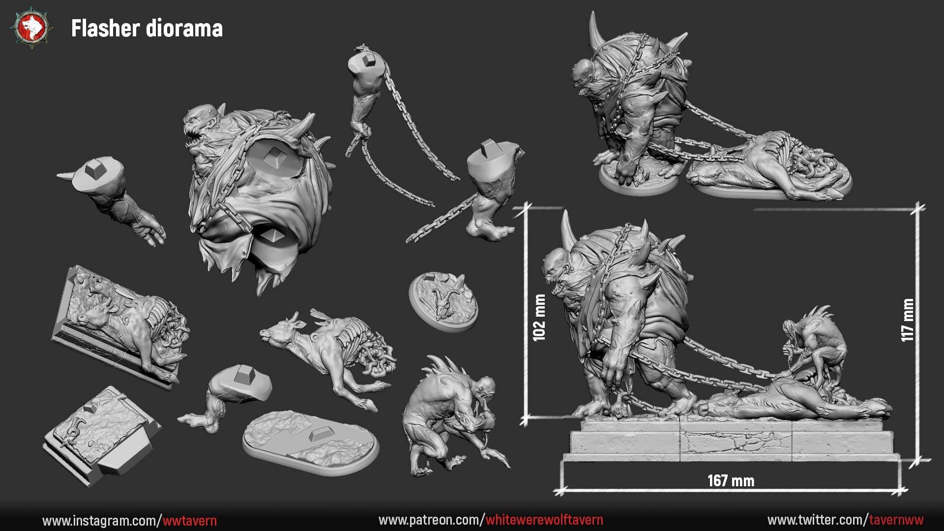 Flasher Undead Construct Unpainted Miniature - Etsy