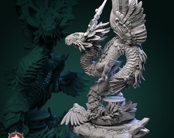 Celestial Dragon Miniature - Etsy