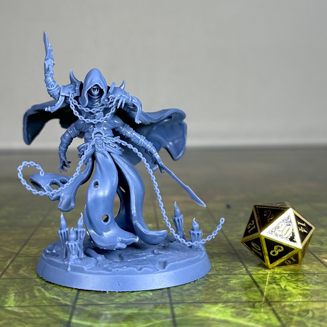 Chained Wraith, Graveyard Boss - Unpainted Miniature - Etsy