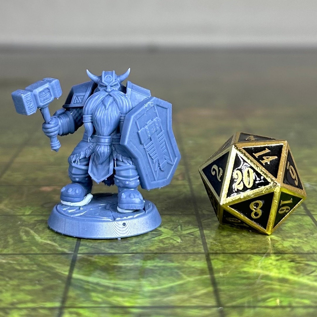 Male Dwarf Guard Captain - 2 Poses - Unpainted Miniature - Etsy