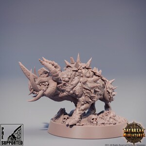 Houndhogs Dire Hog Unpainted Miniature - Etsy
