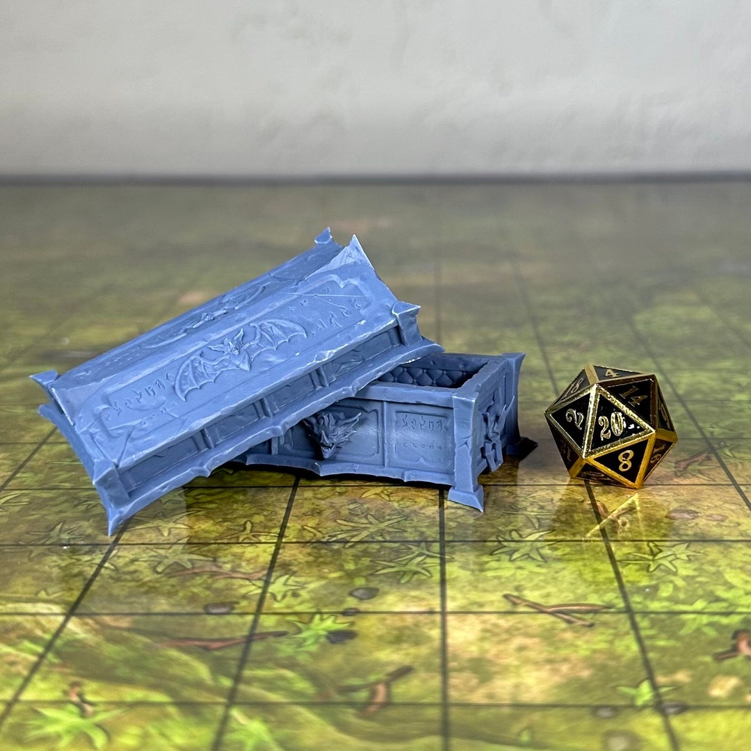 Vampire Coffin - 32mm Scale - Unpainted Miniature - Etsy
