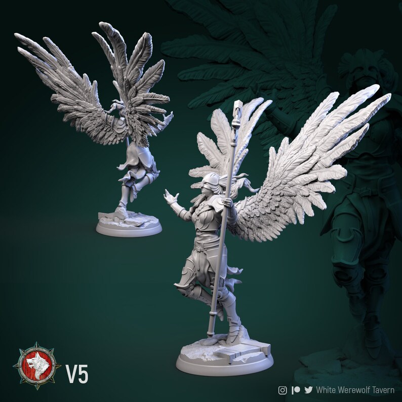 Valkyrie - Pose 5 - Unpainted Miniature - Etsy