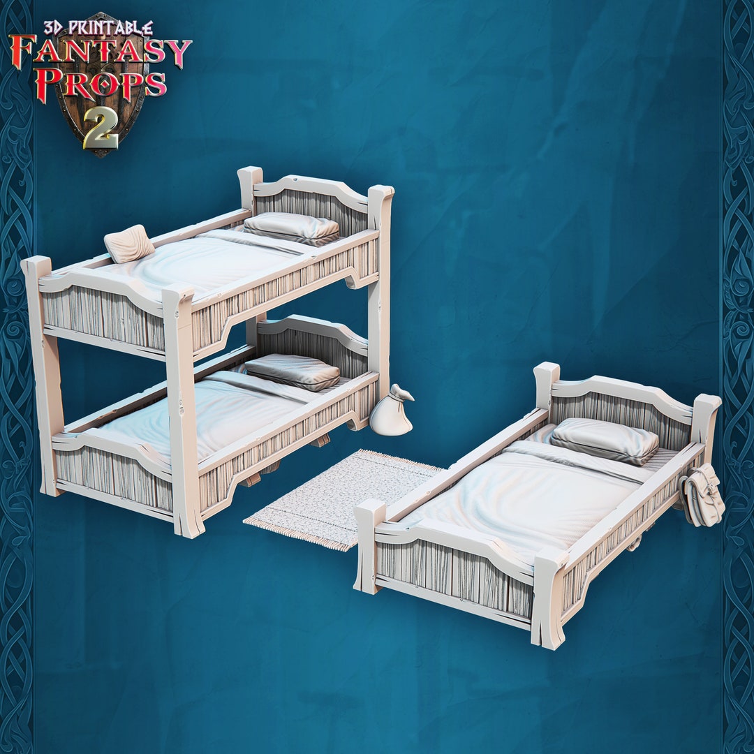 Beds - Tavern Set - 32mm Scale - Unpainted Miniature for Dnd ...