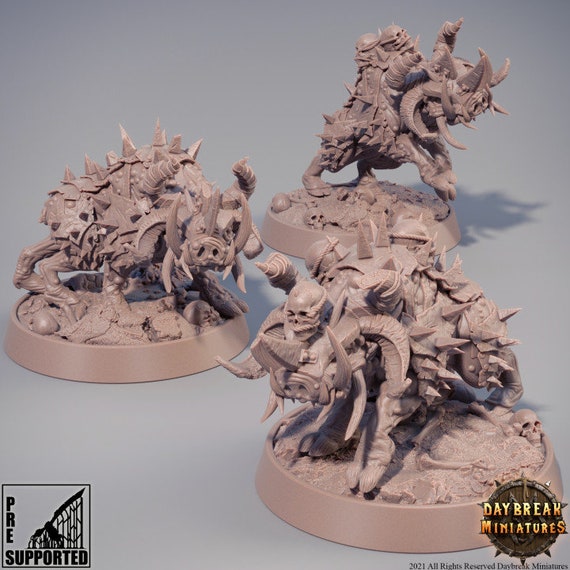 Houndhogs Dire Hog Unpainted Miniature - Etsy