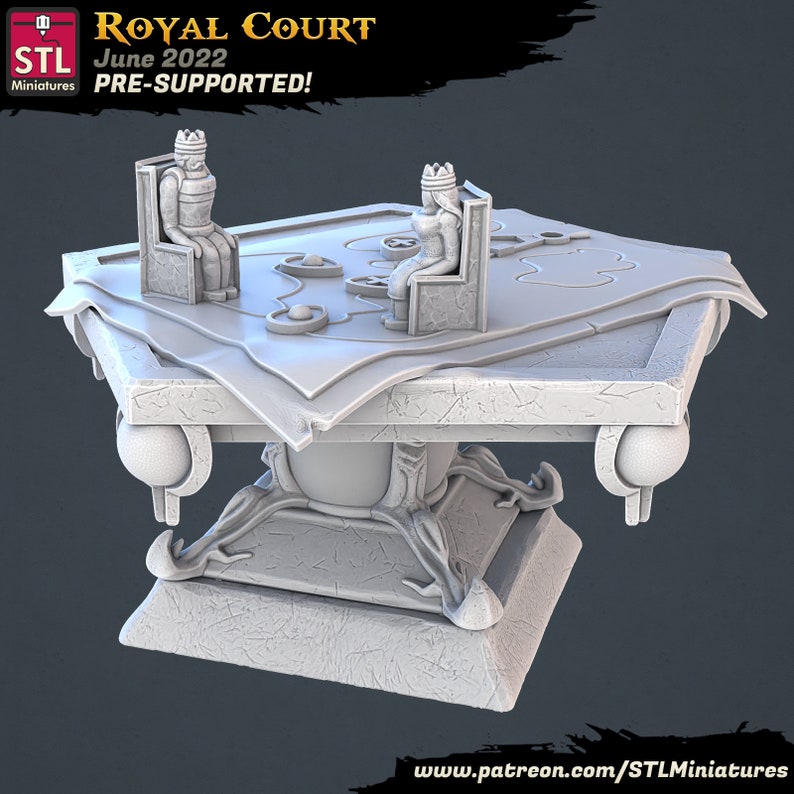 Map Table Royal Court Set - Etsy