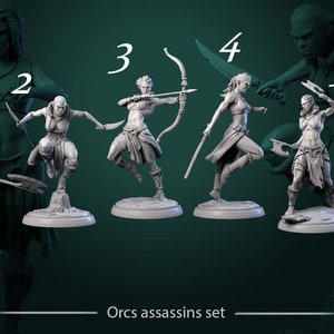 Orc Assassins 6 Poses Unpainted Miniature - Etsy