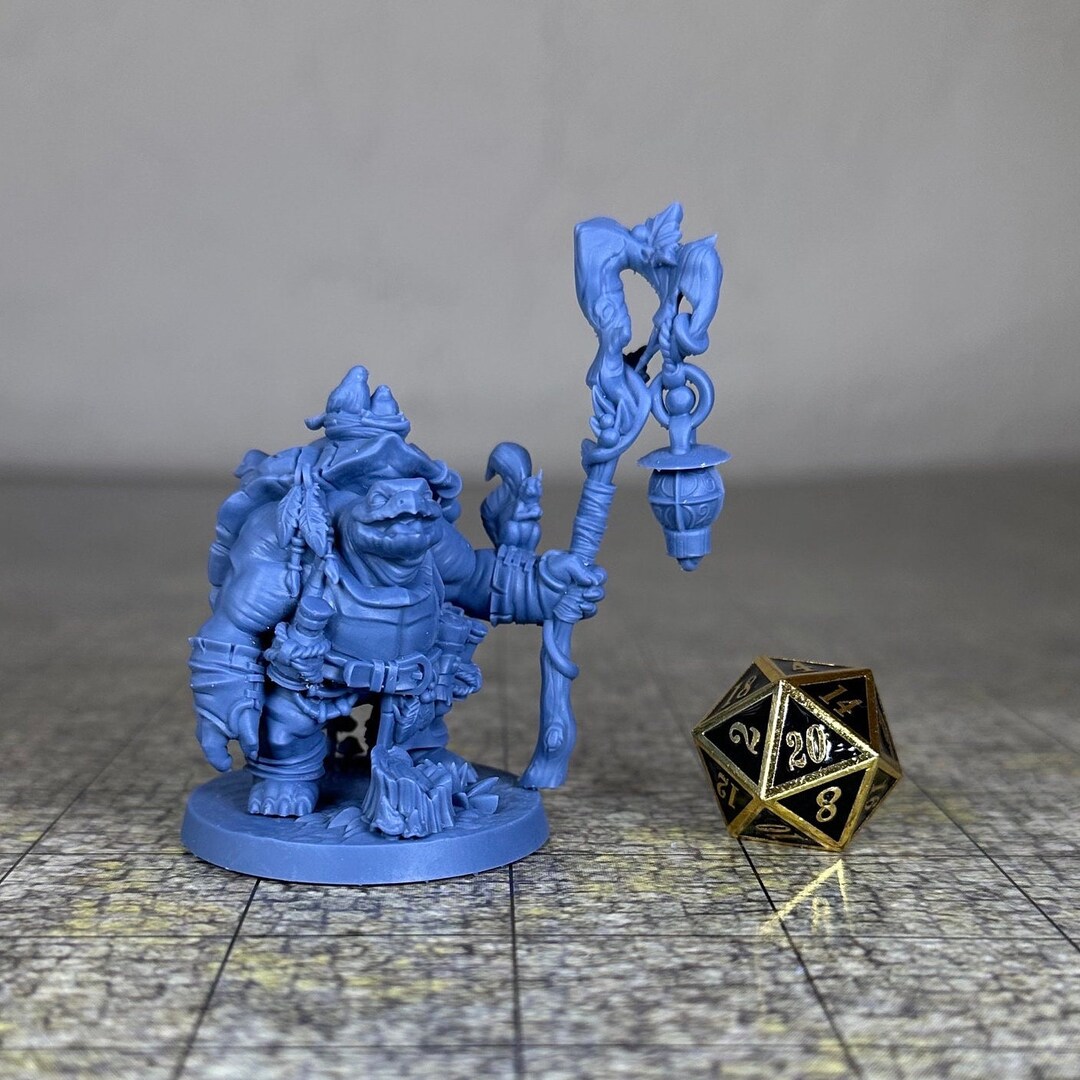 Tortle Druid, Turtle Adventurer - 32mm, 35mm Scale - Unpainted ...