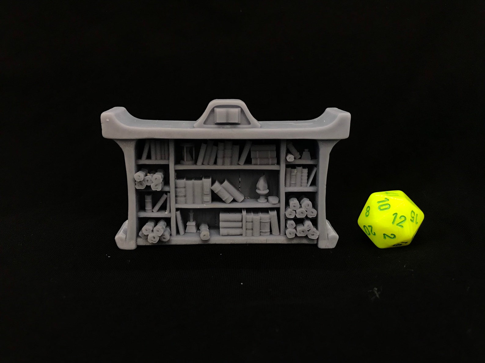 Book Shelf Wizard's Library Unpainted Miniature - Etsy
