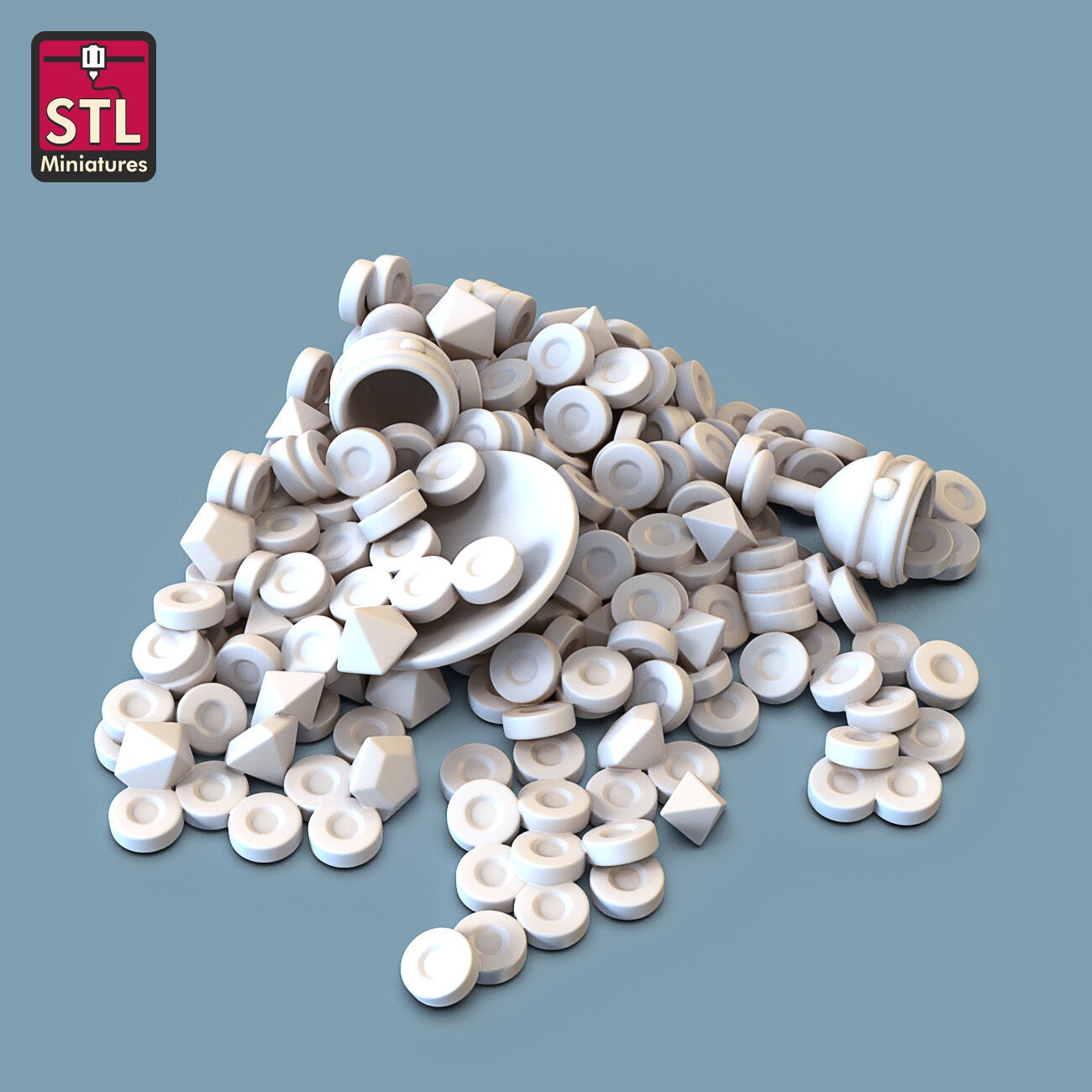 Treasure Pile Set Unpainted Miniature - Etsy