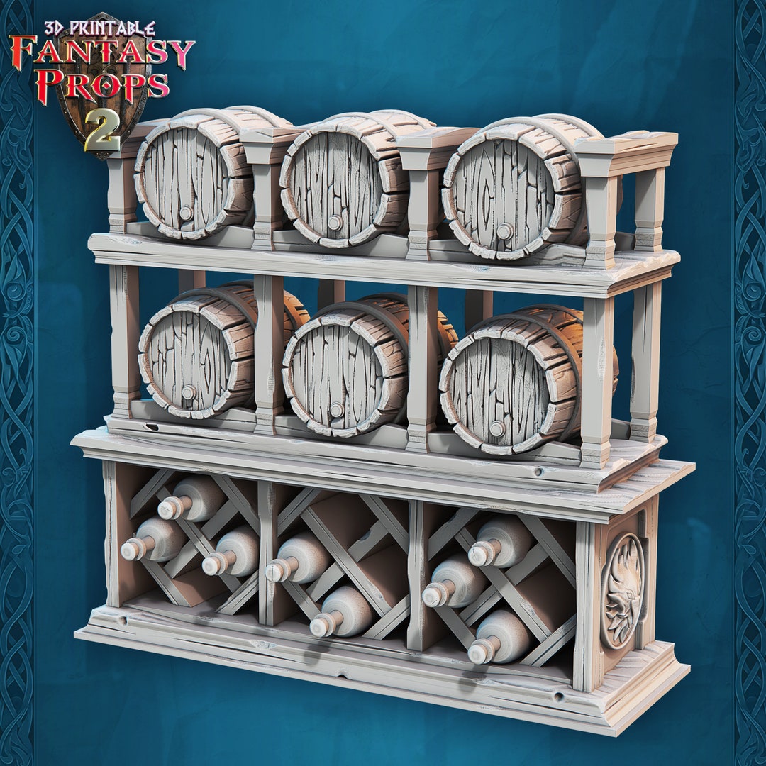 Barrel Rack - Tavern Set - Unpainted Miniature - Etsy