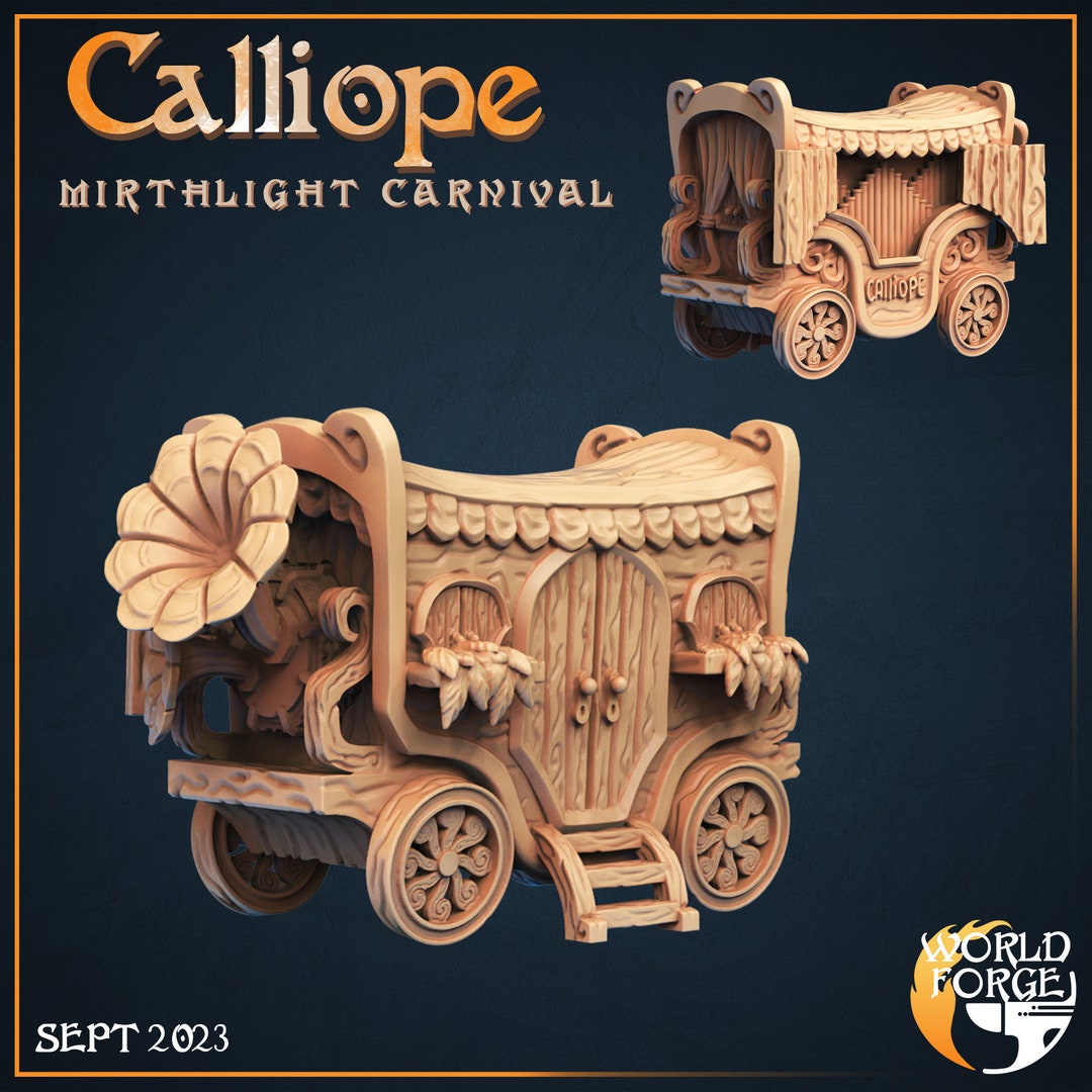 Calliope - Music Cart - Mirthlight Carnival Collection - Unpainted ...
