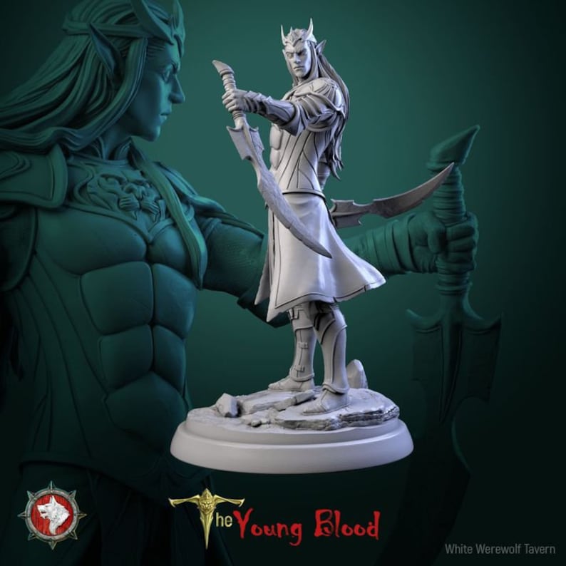 Elven Male Warriors - Unpainted Miniatures - Etsy
