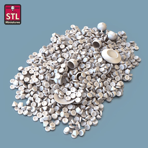 Treasure Pile Set Unpainted Miniature | Etsy