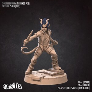 Tiefling Kids - Unpainted Miniature - Etsy