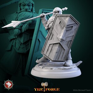 Heavily Armored Dwarves - Dwarf Guards - 32mm Scale - Unpainted ...