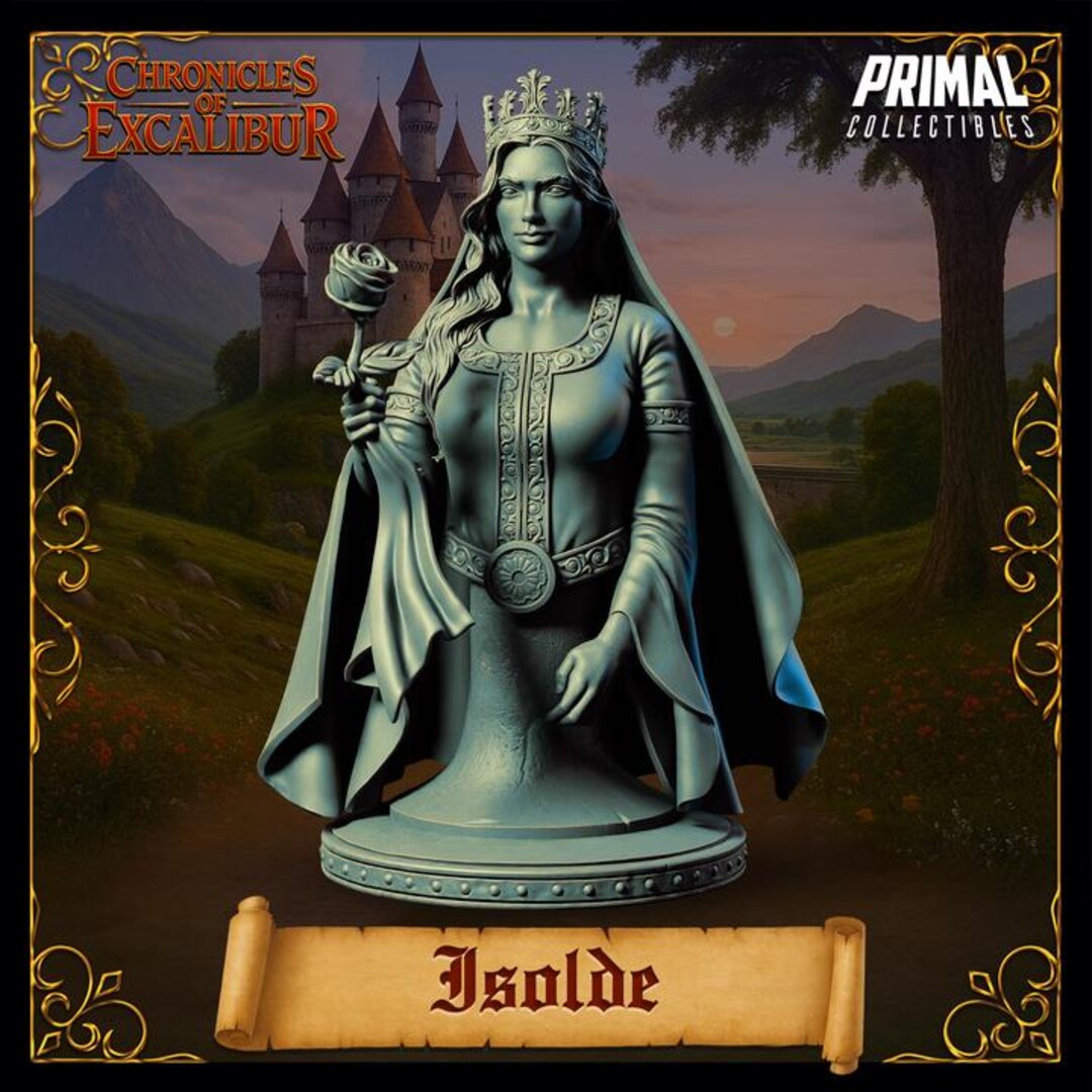 Human Noble, Princess Isolde - Unpainted Miniature Bust - Etsy