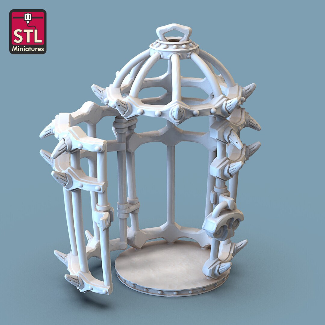 Jail Cage - 32mm Scale - Unpainted Miniature for Dnd, Pathfinder ...