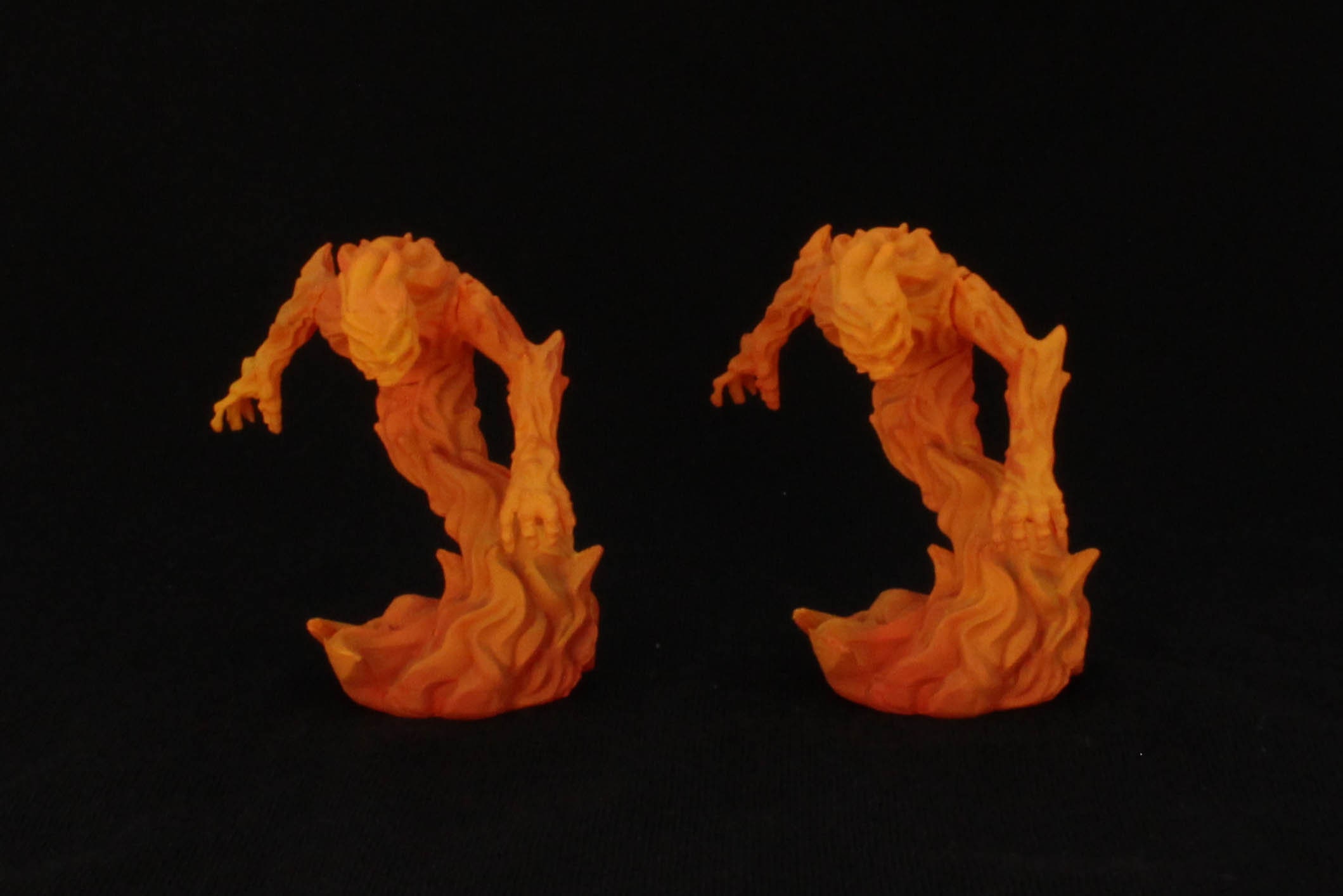 Role Playing Miniatures Fire ElementalLargePainted DnD ...