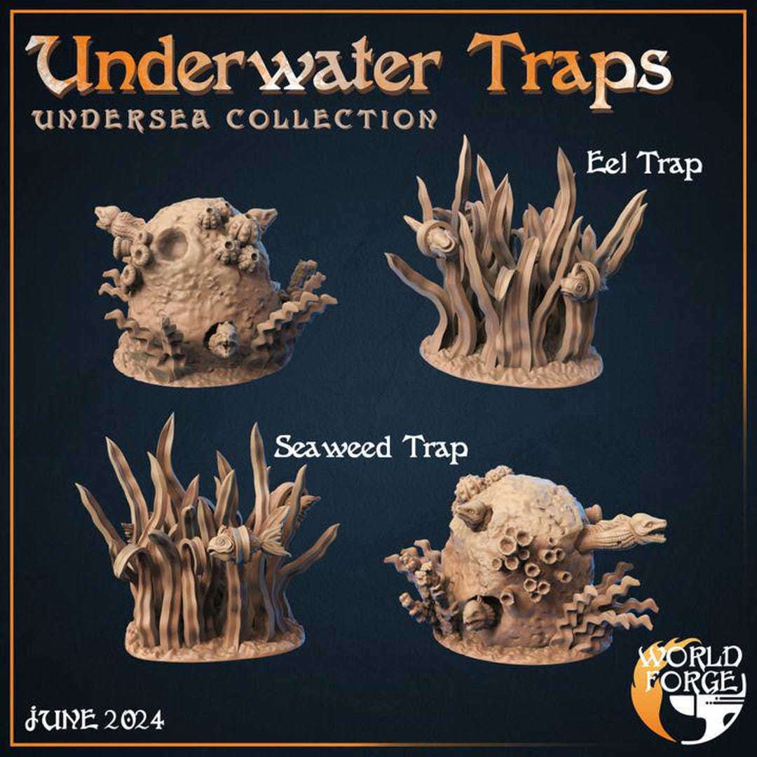Underwater Traps - Unpainted Miniature - Etsy