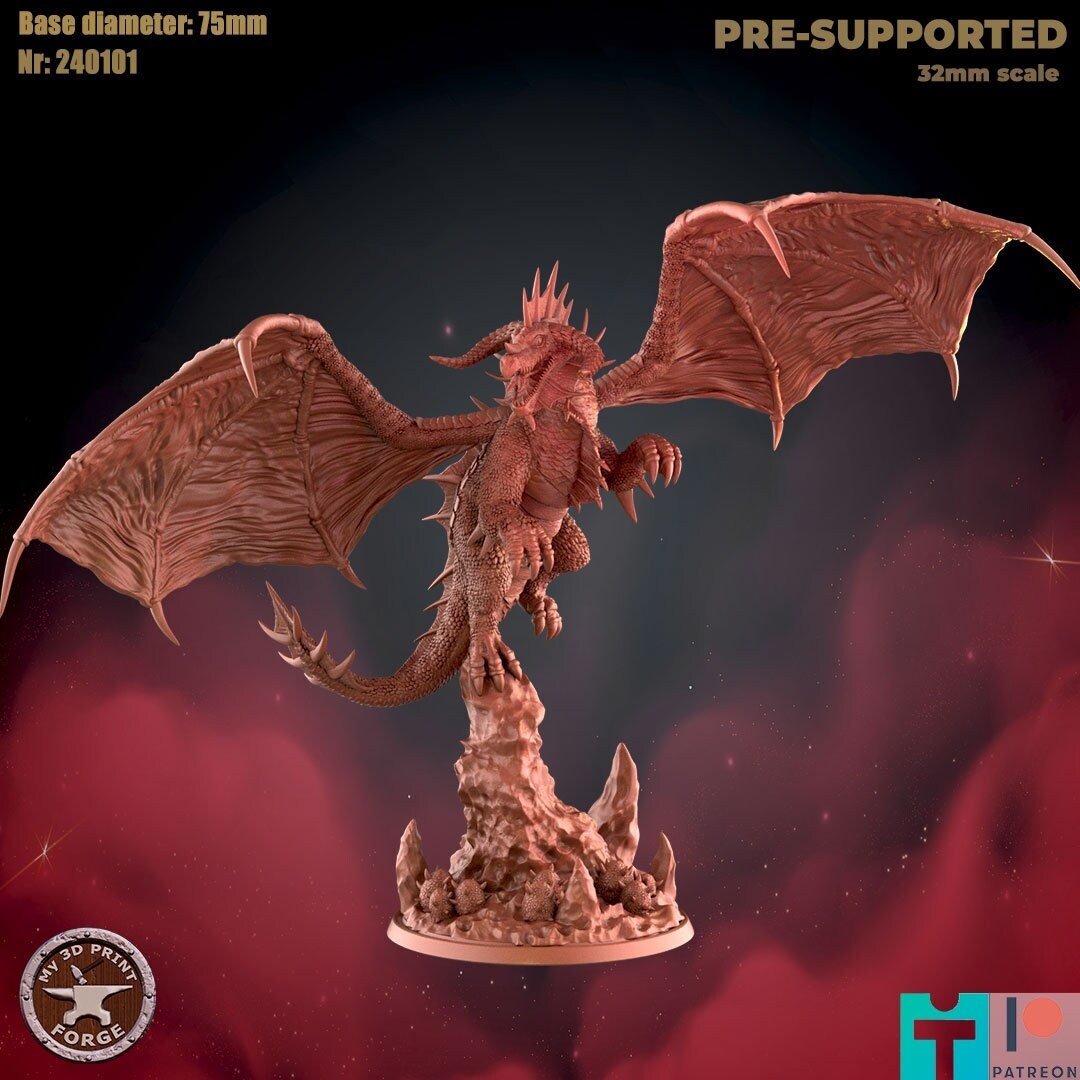Black Dragon Queen Unpainted Miniature - Etsy