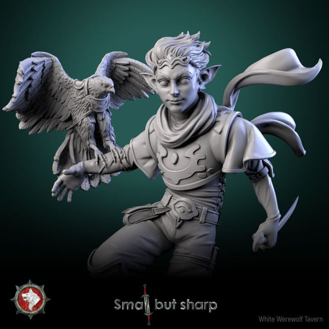 Halfling Ranger - Unpainted Miniature - Etsy