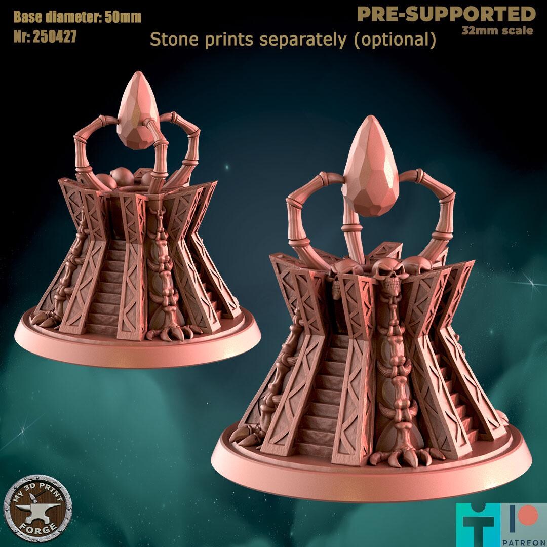 Ziggurat - 32mm Scale - Unpainted Miniature for Dnd, Pathfinder, Tabletop Rpgs - My3dprintforge ...