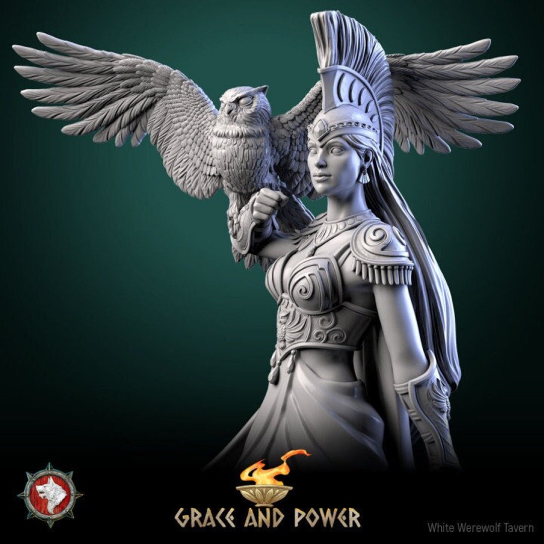 Athena - Grace and Power Set - Unpainted Miniature - Etsy