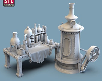 Alchemy Lab Bookshelves RPG Terrain 28-54mm Terrain - Etsy