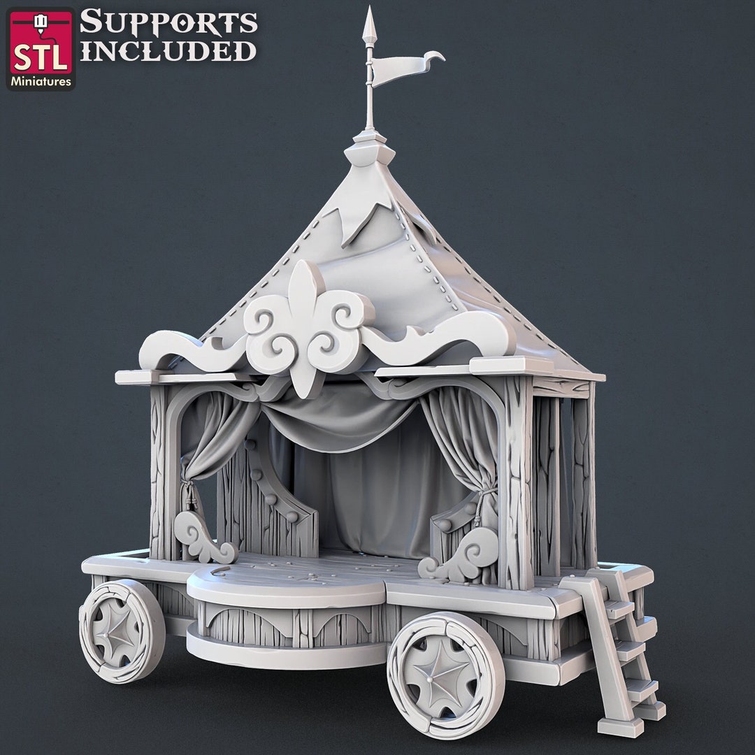Carnival Stage - Carnival Set Vol 2 - 32mm Scale - Unpainted Miniature ...