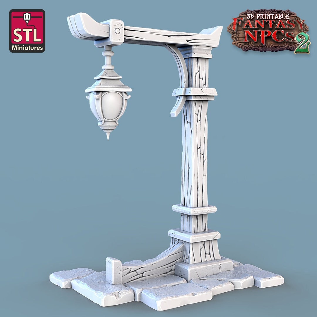 Light Post - Street Light - 32mm Scale - Unpainted Miniature - Etsy