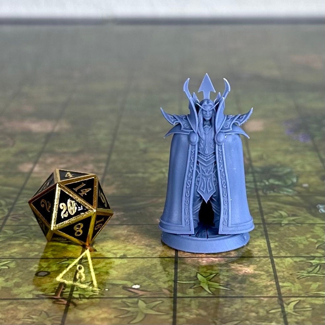 Elf Archmage - 32mm Scale - Unpainted Miniature for Dnd, Pathfinder ...