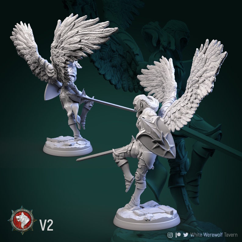 Valkyrie - Pose 2 - Unpainted Miniature - Etsy