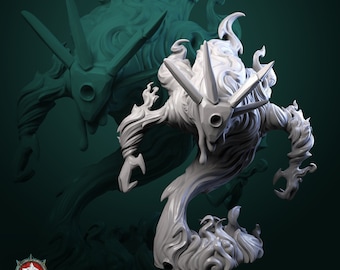 Small Fire Elemental 3D Printed Resin Miniature Tabletop Role Playing ...