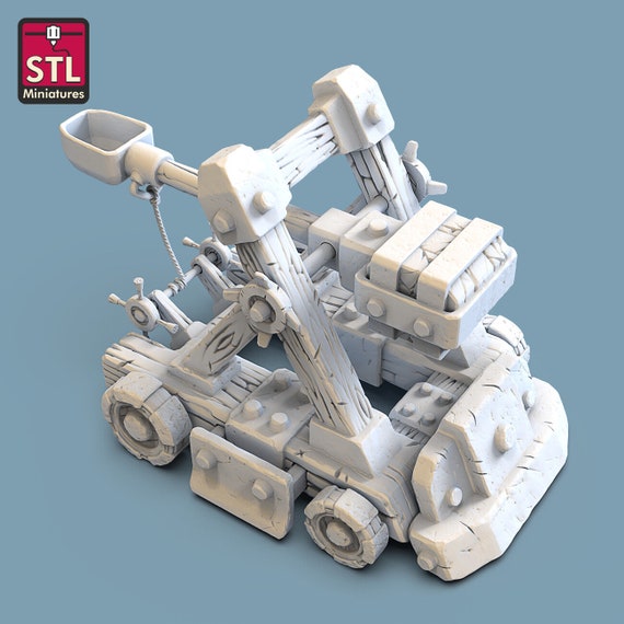 Catapult Unpainted Miniature | Etsy