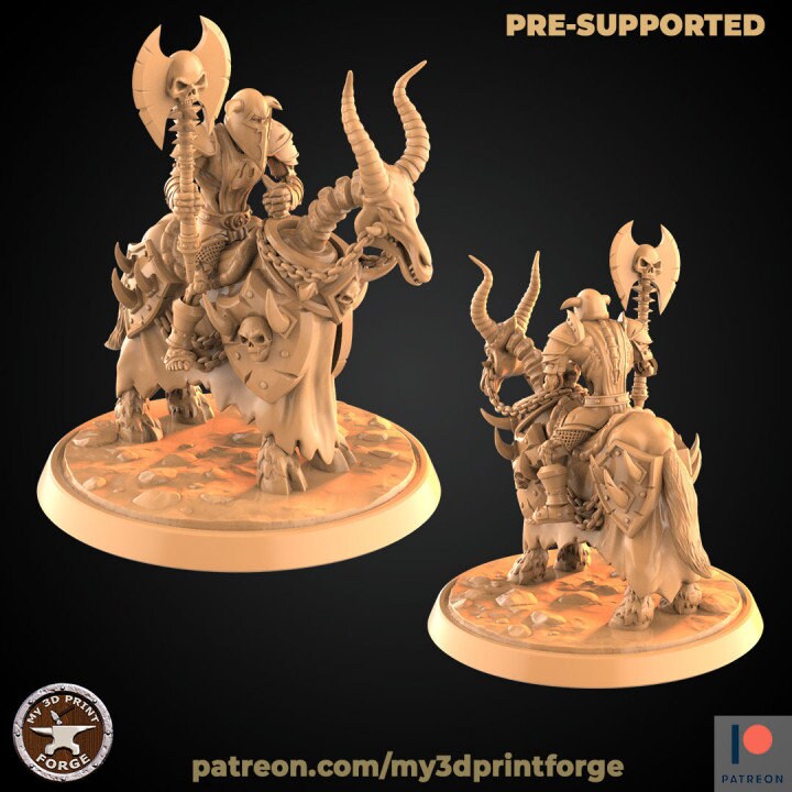 Undead Mounted Warrior - Unpainted Miniature - Etsy