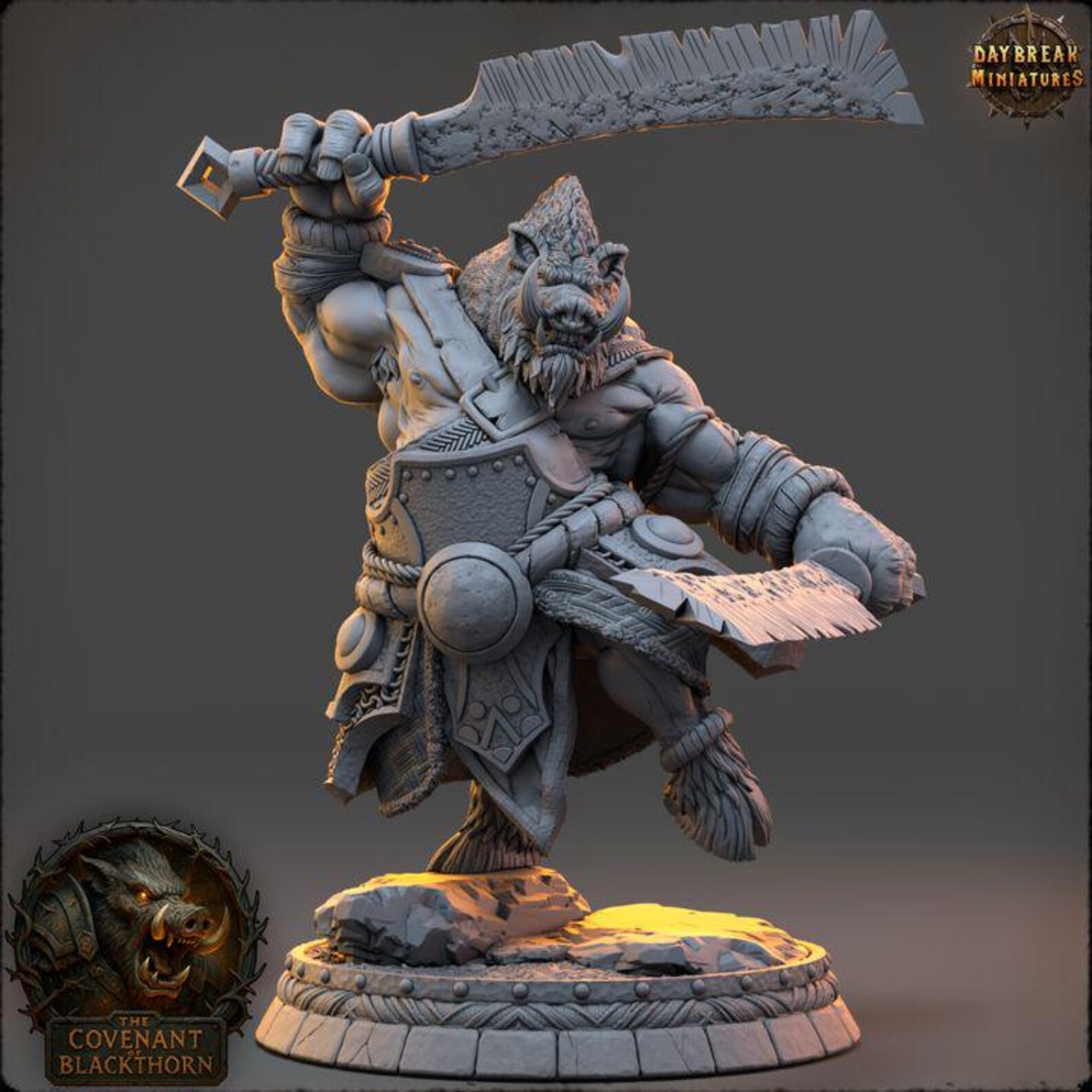 Kragg Thornbearer, Boarfolk - the Covenant of Blackthorn - Unpainted ...