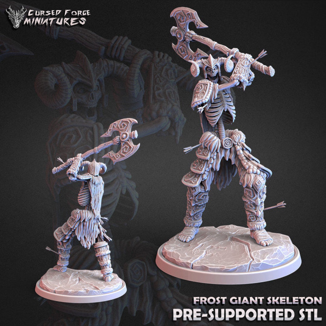 Frost Giant Skeleton - Unpainted Miniature - Etsy