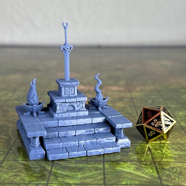 Sword Altar - Dungeon Set - 32mm Scale - Unpainted Miniature - Etsy