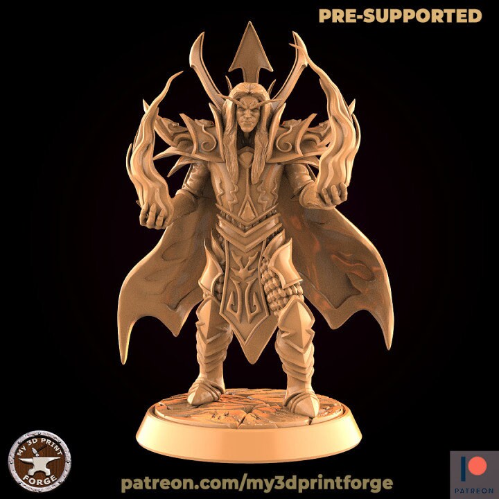 Elf Mage Unpainted Miniature - Etsy