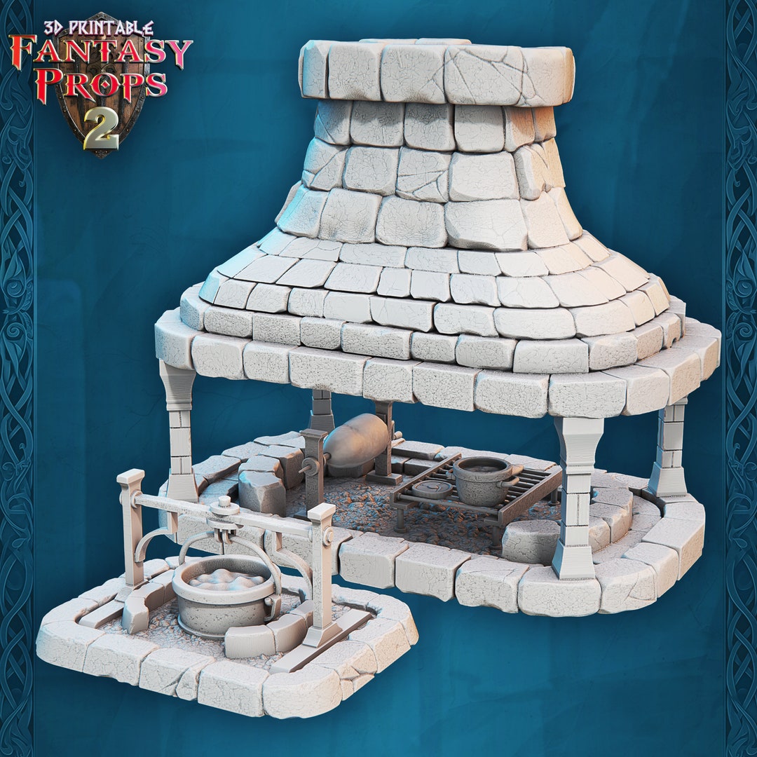Roaster - Tavern Set - 32mm Scale - Unpainted Miniature for Dnd ...